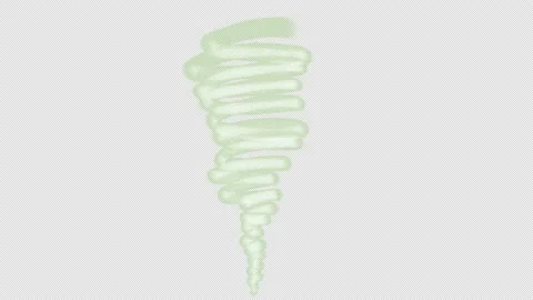 Animation of a simple doodle Tornado on ... | Stock Video | Pond5