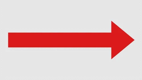 Animation of a simple red arrow extendin... | Stock Video | Pond5