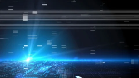 Animation of sizzle in blue background | Stock Video | Pond5