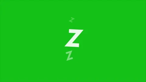 Animation of a sleeping "zzz" symbol on ... | Stock Video | Pond5