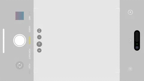 Animation of smartphone camera interface... | Stock Video | Pond5