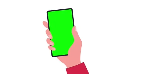 animation of Smartphone with green scree... | Stock Video | Pond5