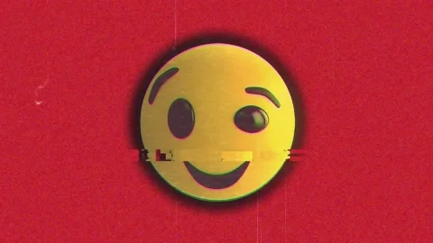 Animation of smiley face emoji icon with... | Stock Video | Pond5
