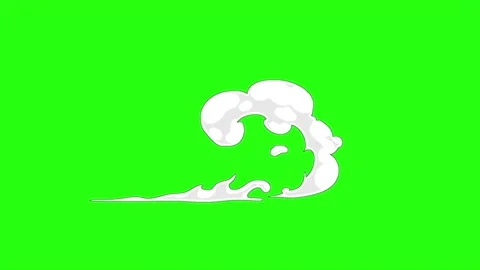 Animation smoke effect on green screen b... | Stock Video | Pond5