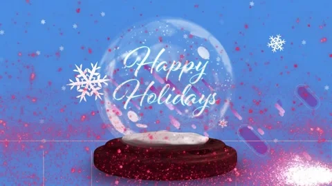 Animation of snow and light spots over s... | Stock Video | Pond5