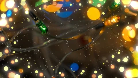 Animation of snow falling and christmas ... | Stock Video | Pond5