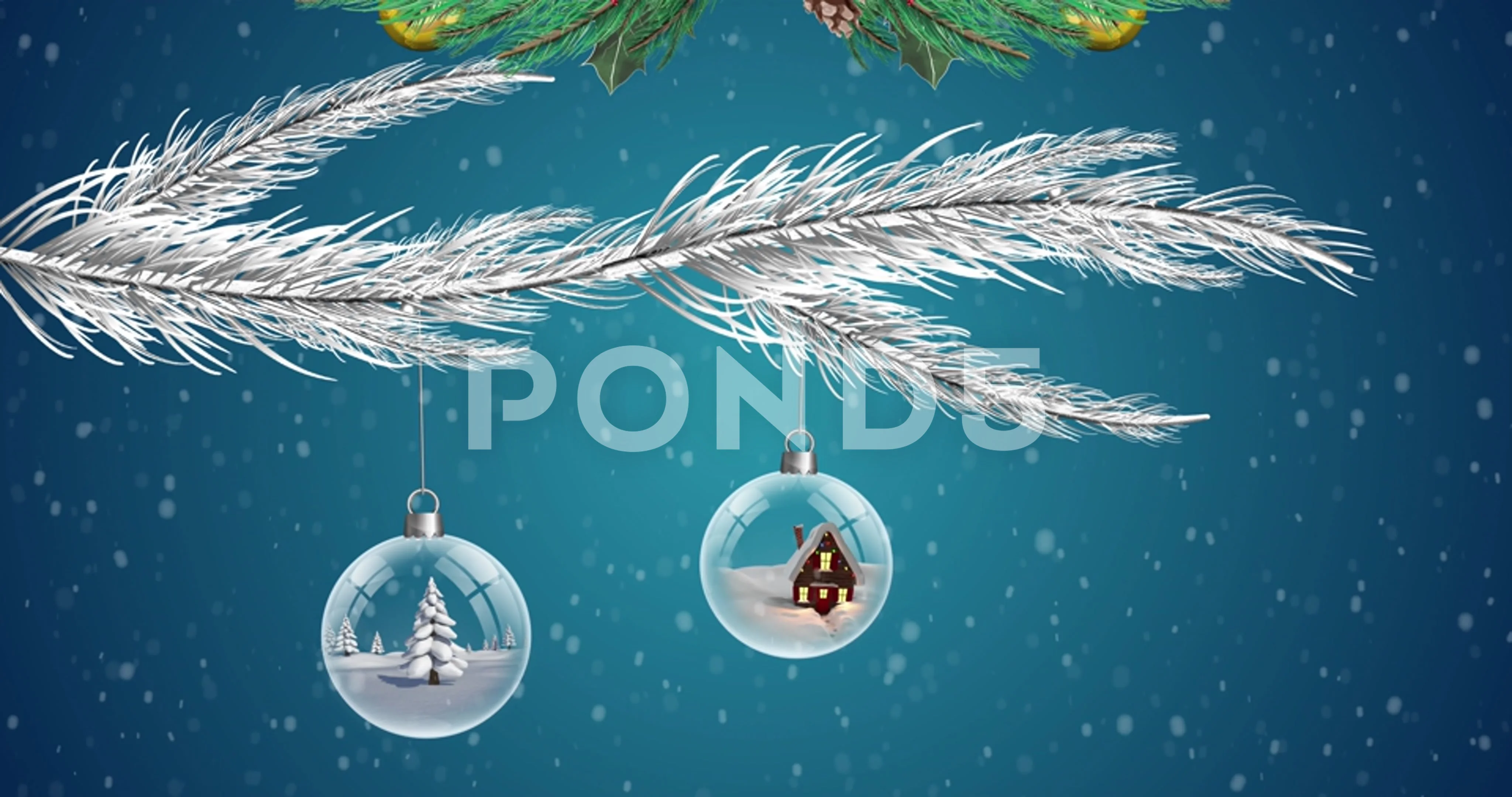 Animated Snow Falling Christmas