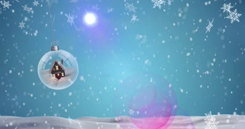 Animation of snow falling over shooting ... | Stock Video | Pond5