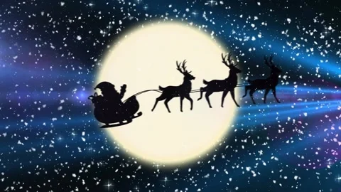 Animation of snow falling over silhouett... | Stock Video | Pond5