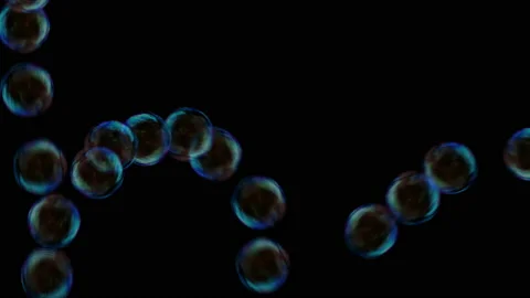 Animation of soap bubbles bouncing on th... | Stock Video | Pond5