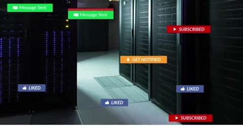 Animation of social media icons against ... | Stock Video | Pond5