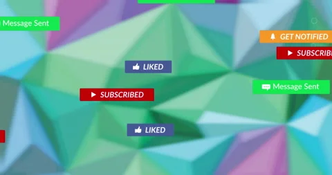 Animation of social media text on banner... | Stock Video | Pond5
