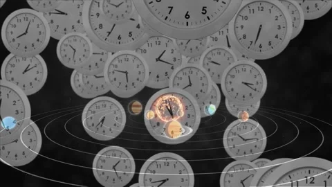 Animation of solar system, planets and s... | Stock Video | Pond5