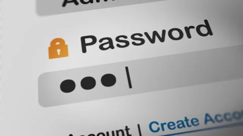 Animation of Someone Typing Password int... | Stock Video | Pond5