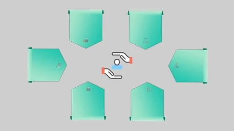 Animation space bar 6 step for infograph... | Stock Video | Pond5