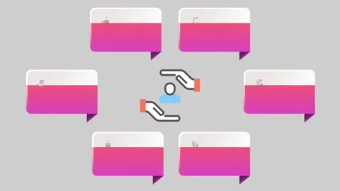 Animation space bar 6 step for infograph... | Stock Video | Pond5