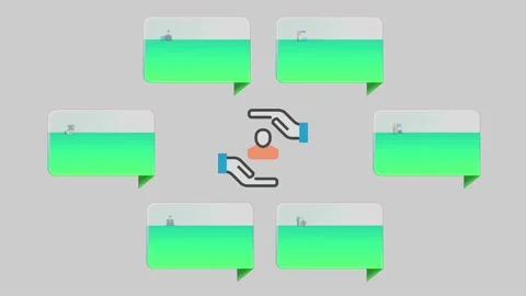 Animation space bar 6 step for infograph... | Stock Video | Pond5