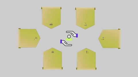 Animation space bar 6 step for infograph... | Stock Video | Pond5