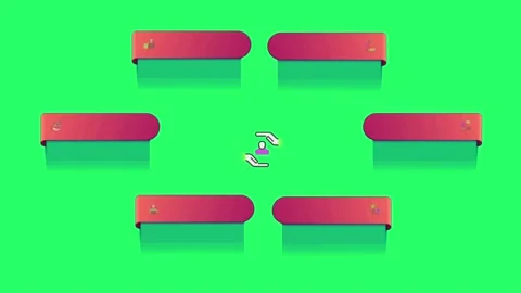 Animation space bar 6 step for infograph... | Stock Video | Pond5