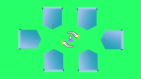 Animation space bar 6 step for infograph... | Stock Video | Pond5