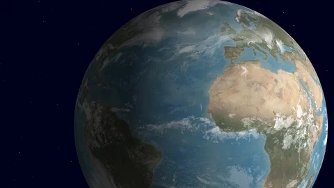 Animation of space travel leaving planet... | Stock Video | Pond5