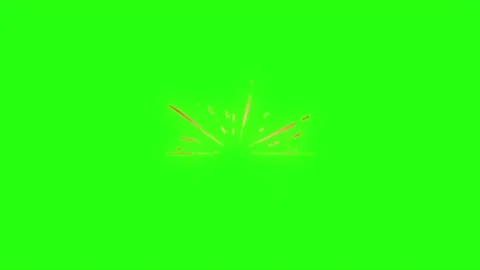 Animation spark effect on green screen b... | Stock Video | Pond5