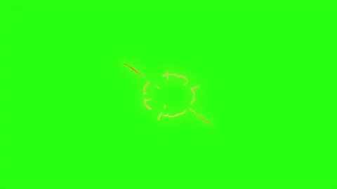 Animation spark effect on green screen b... | Stock Video | Pond5