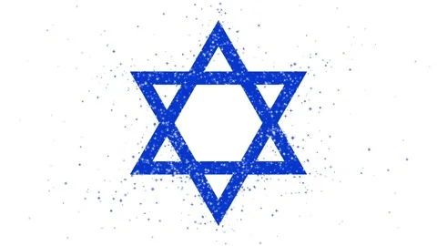 Animation Sparkling blue Jewish Star of ... | Stock Video | Pond5