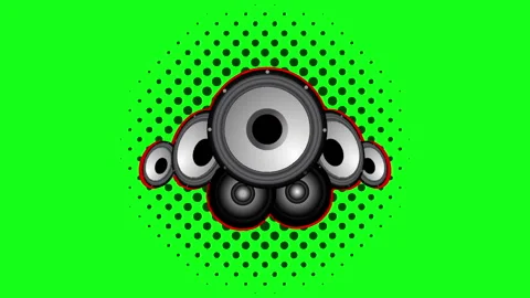 Animation Speaker audio spectrum music v... | Stock Video | Pond5