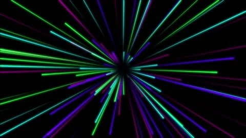 Animation speed lines effect on black ba... | Stock Video | Pond5