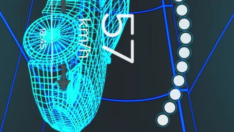 Animation of speedometer, gps and charge... | Stock Video | Pond5