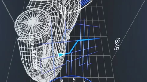 Animation of speedometer, gps and charge... | Stock Video | Pond5