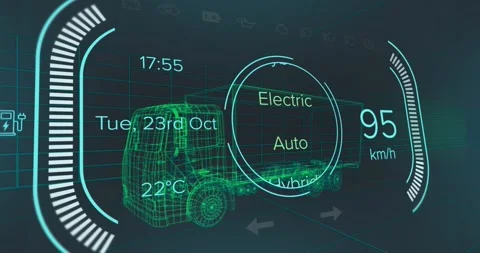 Animation of speedometer with numbers, t... | Stock Video | Pond5