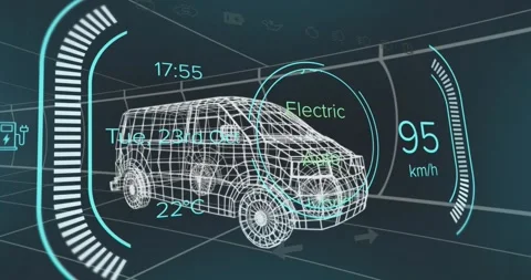 Animation of speedometer with numbers, t... | Stock Video | Pond5