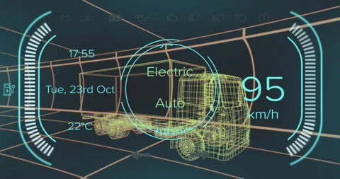 Animation of speedometer with numbers, t... | Stock Video | Pond5