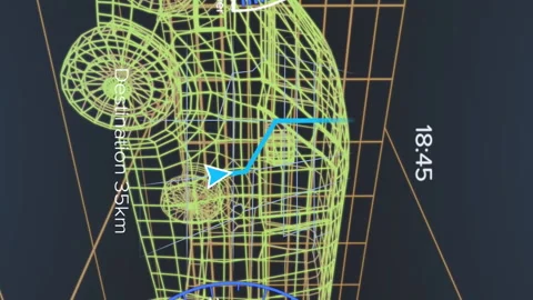 Animation of speedometer over electric v... | Stock Video | Pond5