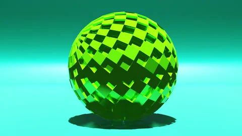 Animation sphere abstract background. Sh... | Stock Video | Pond5