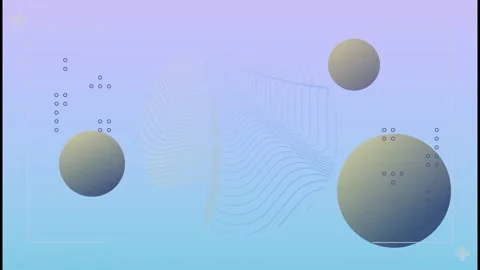 Animation of spheres and shapes on paste... | Stock Video | Pond5