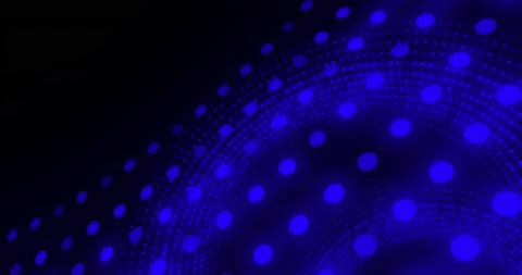 Animation of spinning blue glowing circl... | Stock Video | Pond5