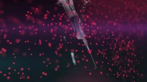 Animation of spinning dna strand over sy... | Stock Video | Pond5