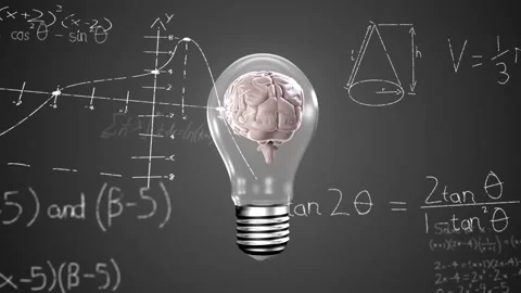 Animation of spinning human brain in a e... | Stock Video | Pond5