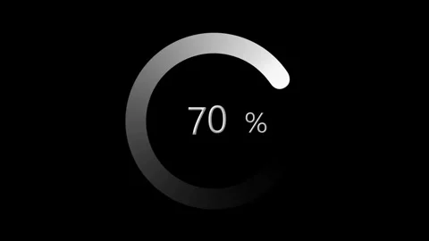 Animation of a spinning loading circle. | Stock Video | Pond5