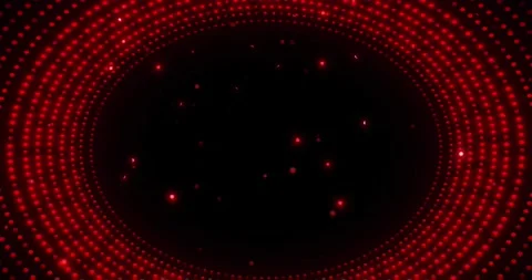 Animation of spinning red glowing circle... | Stock Video | Pond5