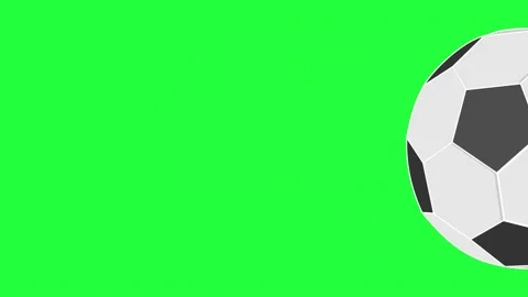 Animation of a spinning soccer ball on a... | Stock Video | Pond5