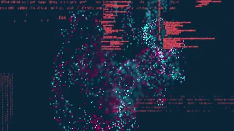 Animation of spiral patterns over comput... | Stock Video | Pond5