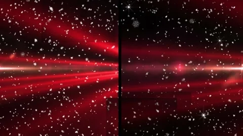 Animation of split screen showing red sp... | Stock Video | Pond5