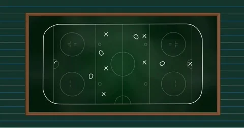 Animation of sports game strategy on rul... | Stock Video | Pond5