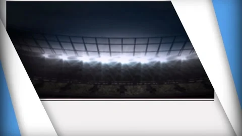 Animation of sports stadium at night sur... | Stock Video | Pond5