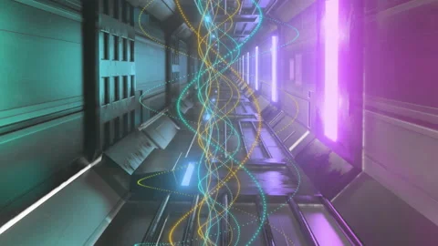 Animation of spots and shapes over tunne... | Stock Video | Pond5