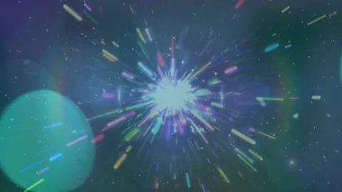 Animation of spots of light over colorfu... | Stock Video | Pond5